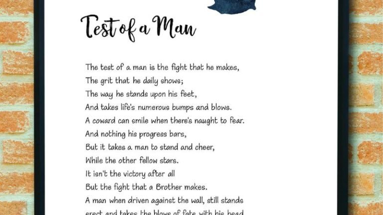 The Test Of A Man | Summary & Deep Analysis